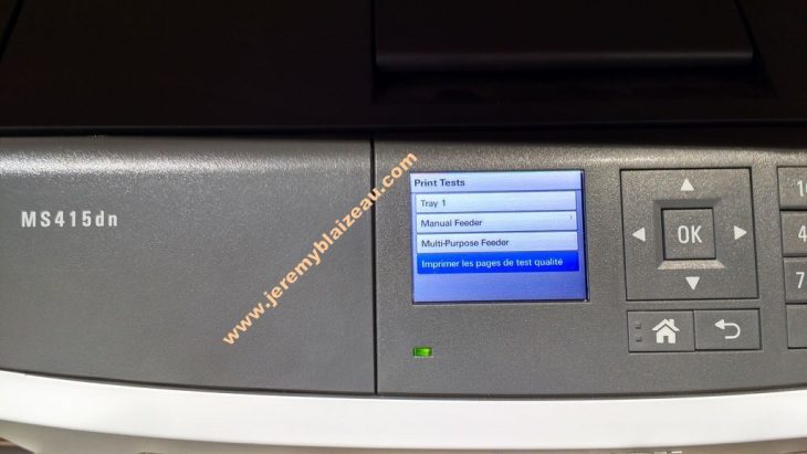 Lexmark : accéder au menu qualité impression - par jérémy
