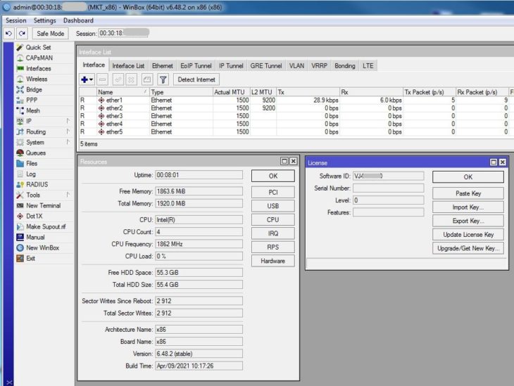 Installer RouterOS (Mikrotik) sur une machine x86 - par jérémy